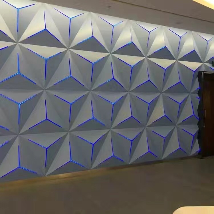 Aluminium Hyperbolic Panels curved plate colomn cladding